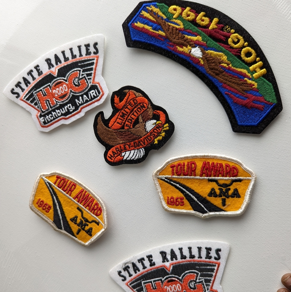 Harley Davidson Rider's Cloth Patches For The Back Of… - Gem